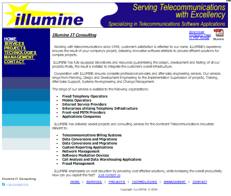 Illumine IT Consulting company. Software applications - IT - cloud consulting