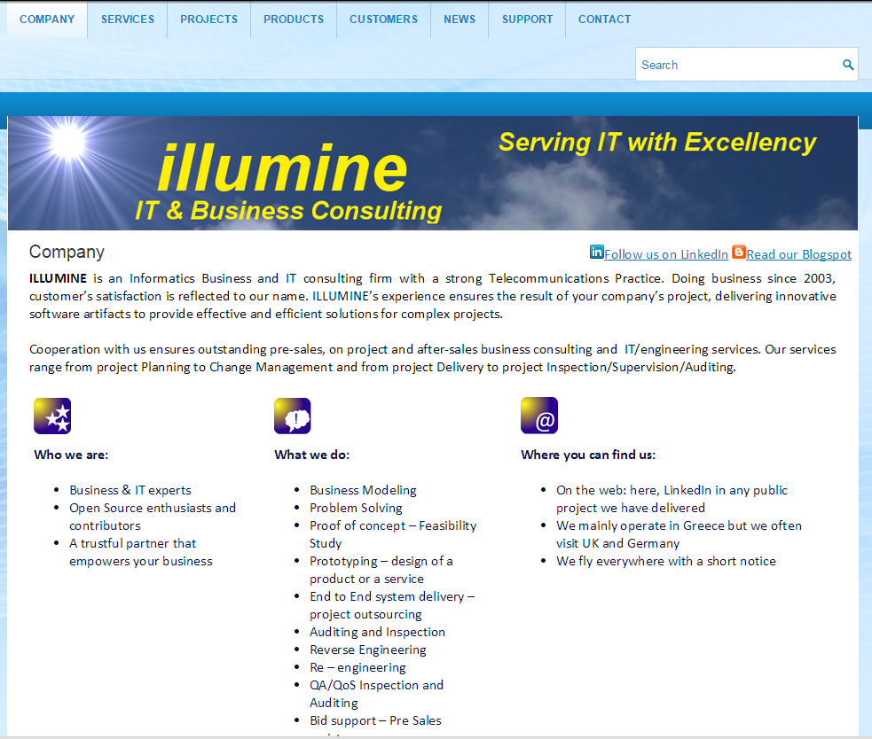Illumine IT Consulting company. Software applications - IT - cloud consulting